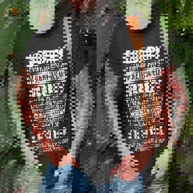 Mcnulty Name Sorry My Heart Only Beats For Mcnulty T-Shirt - Seseable