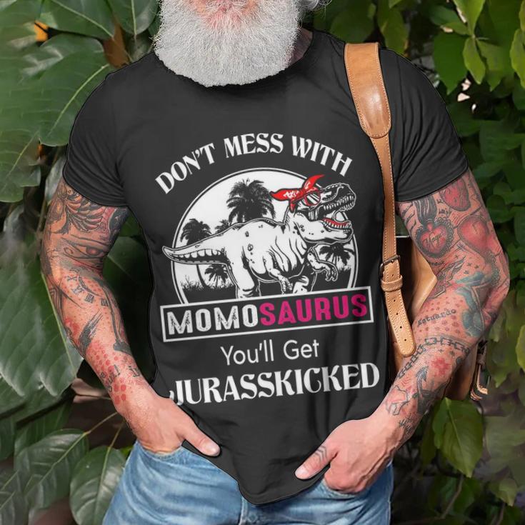 Momo Grandma Dont Mess With Momosaurus T-Shirt - Seseable