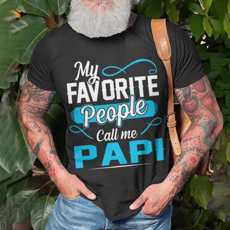 Papi Grandpa My Favorite People Call Me Papi V2 T-Shirt - Seseable