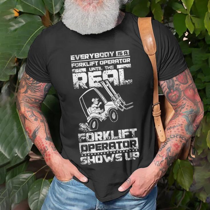 Real Forklift Operator V2 T-shirt - Thegiftio UK