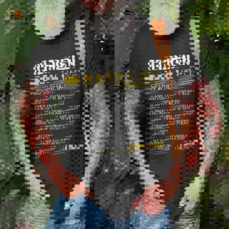 Richardson Name Richardson Facts T-Shirt - Seseable