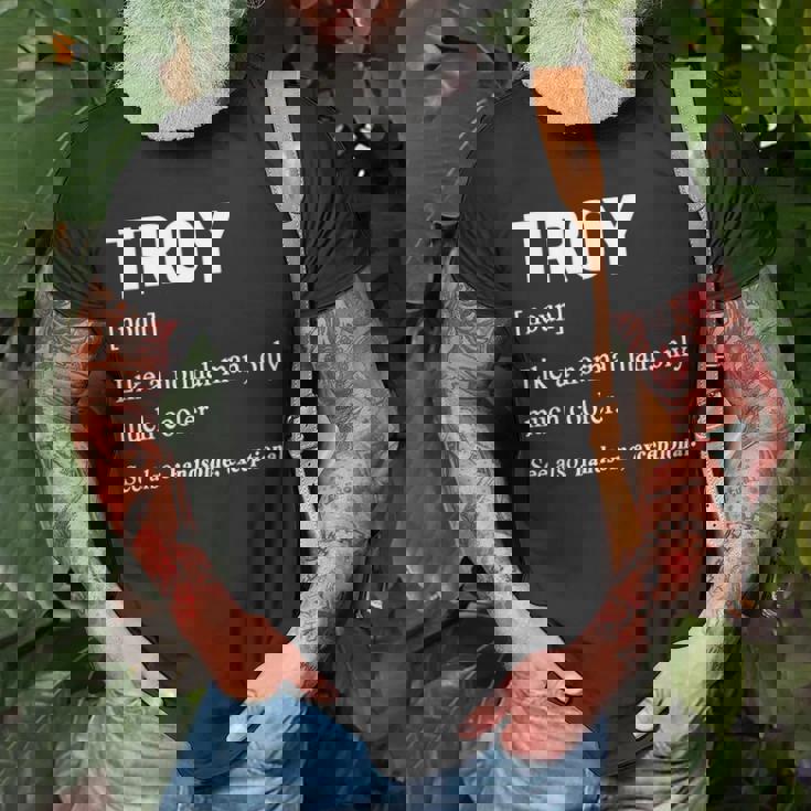 Troy Name Troy Definition T-Shirt - Seseable