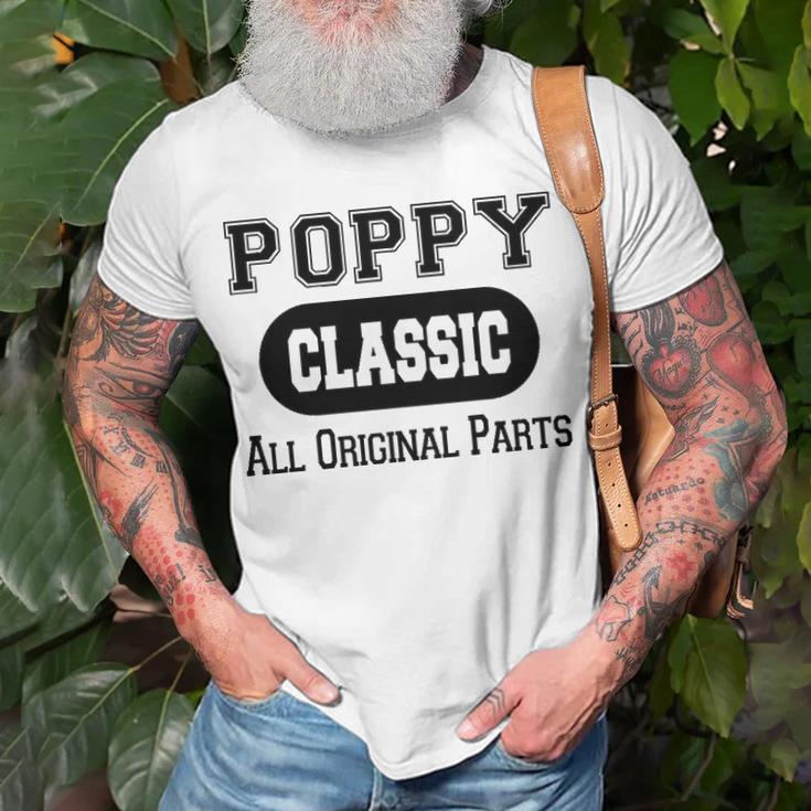 Poppy Grandpa Classic All Original Parts Poppy T-Shirt - Seseable