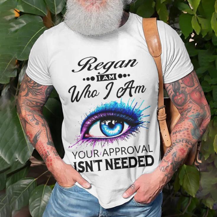 Regan Name Regan I Am Who I Am T-Shirt - Seseable
